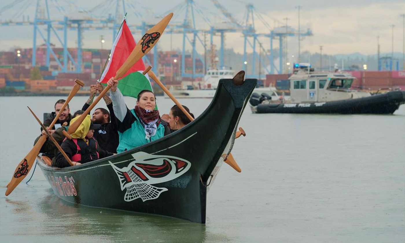 Native Water Warriors Help Delay U.S. Warship, in Solidarity with ...